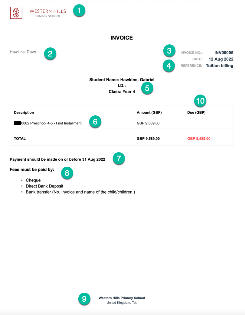 Tuition Fee Billing: Initial Configuration - Fees and Invoice Templates ...