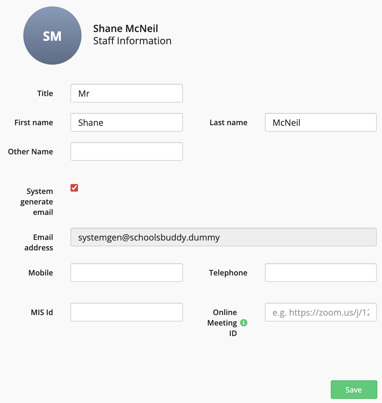 How to manually add a Staff member to SchoolsBuddy – SchoolsBuddy Help ...