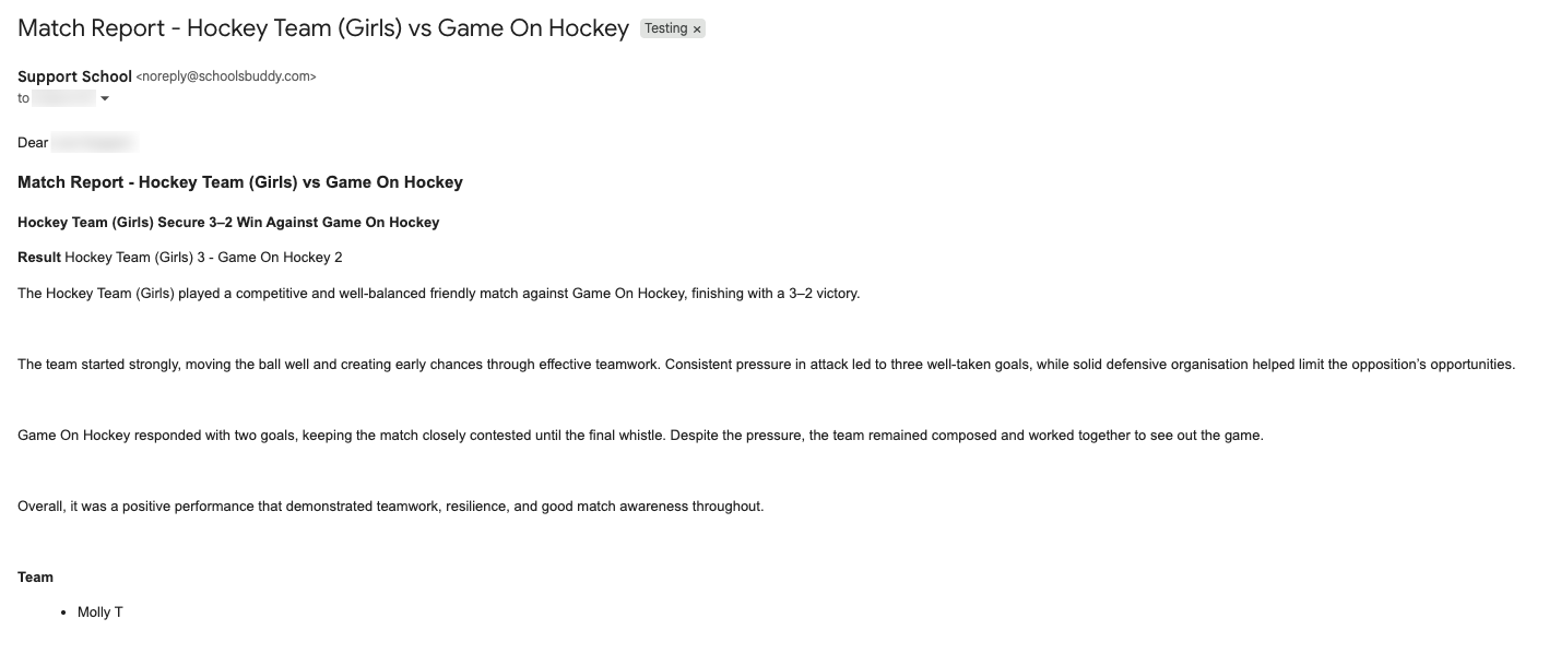 Sports Portal - Creating a Sporting Fixture – SchoolsBuddy Help Centre